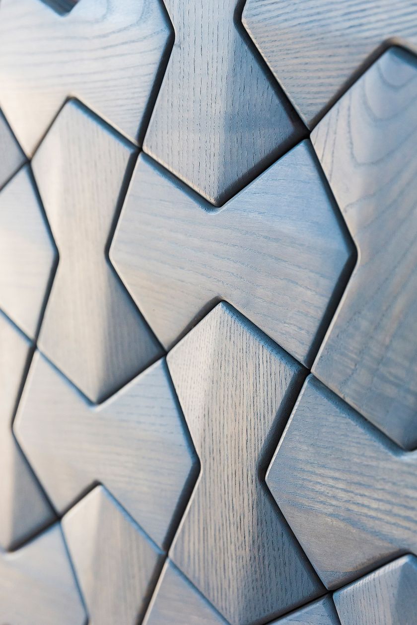Modular wooden 3D Wall Cladding DETROIT By NEXT LEVEL DESIGN STUDIO