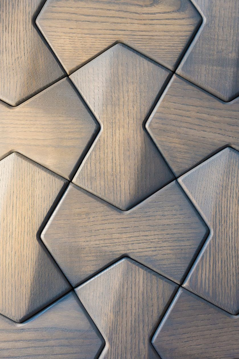 Modular wooden 3D Wall Cladding DETROIT By NEXT LEVEL DESIGN STUDIO