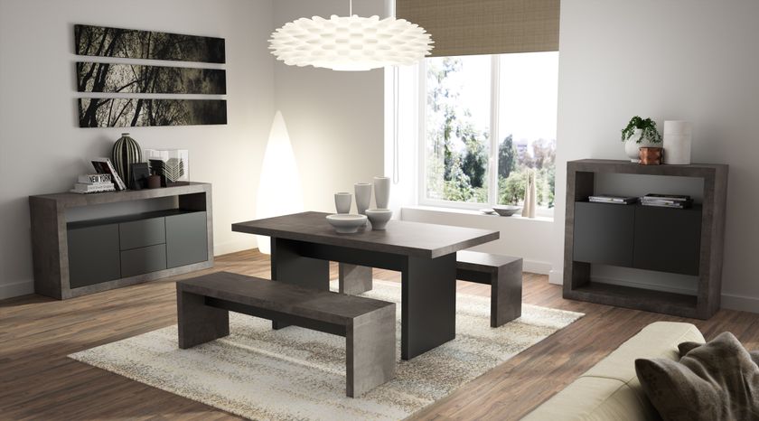 DETROIT Rectangular wooden table By TemaHome
