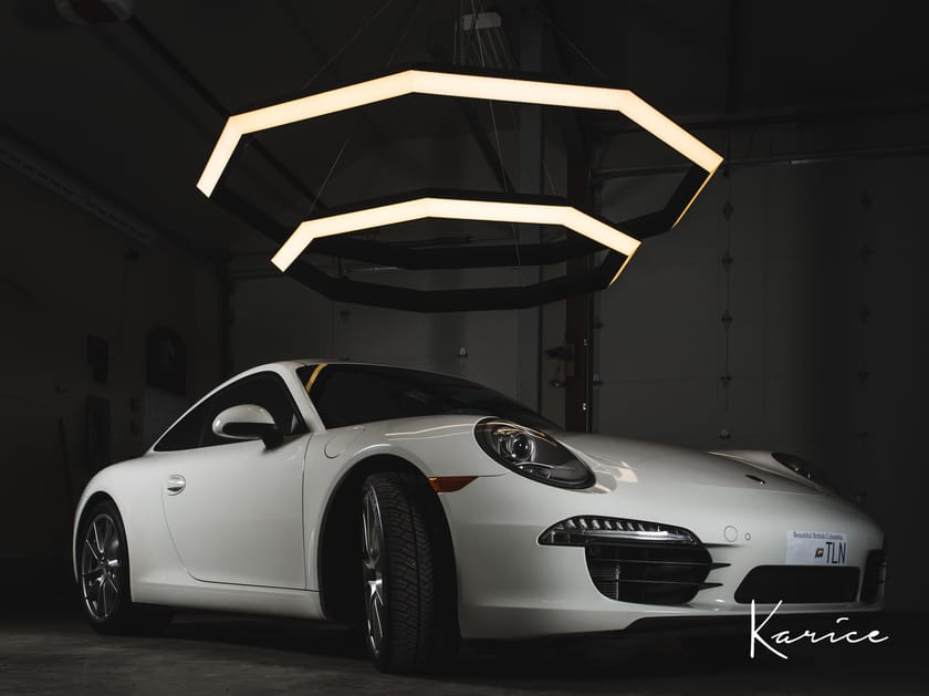 LED direct light pendant lamp with dimmer DIAMOND LUXENNEA By Karice ...