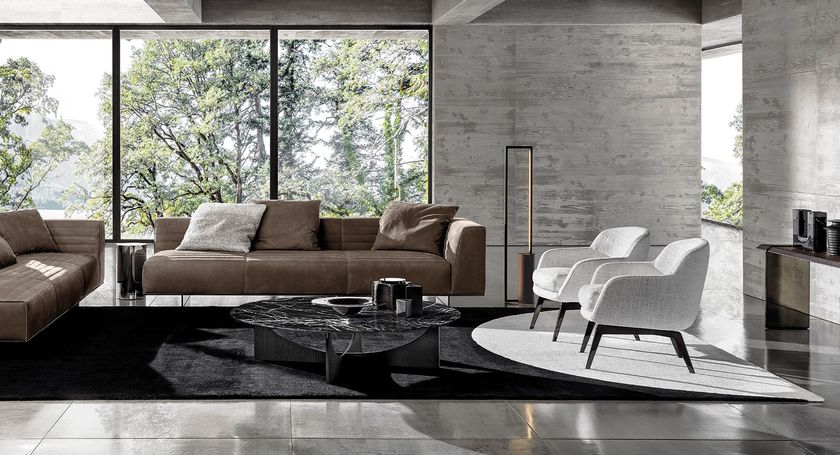 DIBBETS CIRCLE | Fabric rug By Minotti