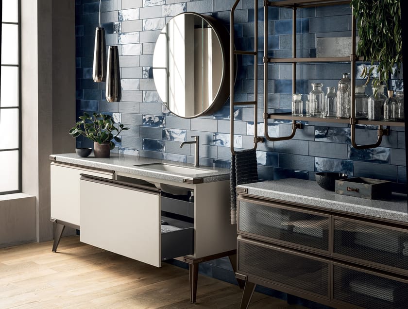 Bathroom furniture set DIESEL OPEN WORKSHOP By Scavolini Bathrooms