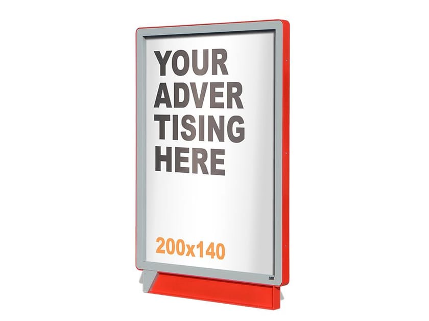 POPUP Double-sided metal notice board By DIMCAR