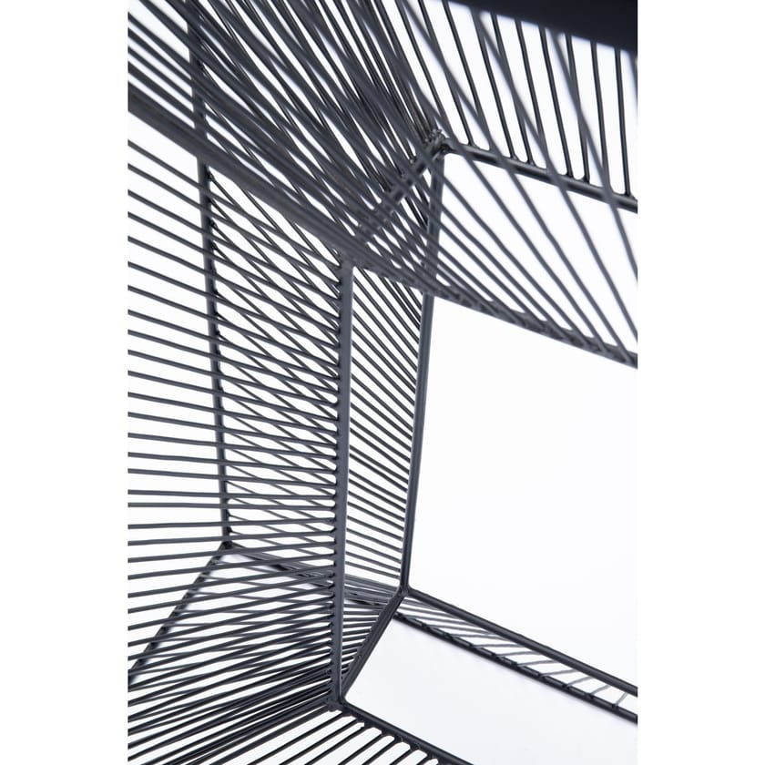 DIMENSION CONSOLE Rectangular glass and steel side table By KARE Design