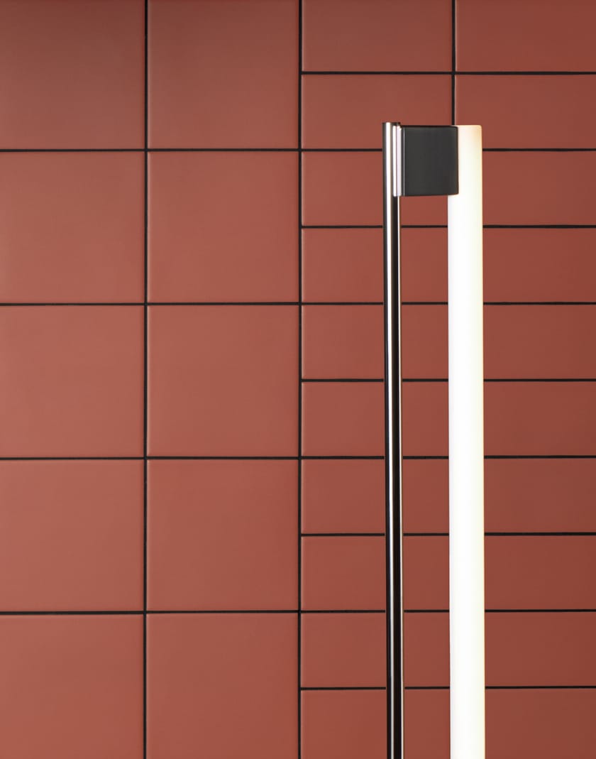 Glazed stoneware wall/floor tiles DIN RED MATT Din Collection By Mutina ...