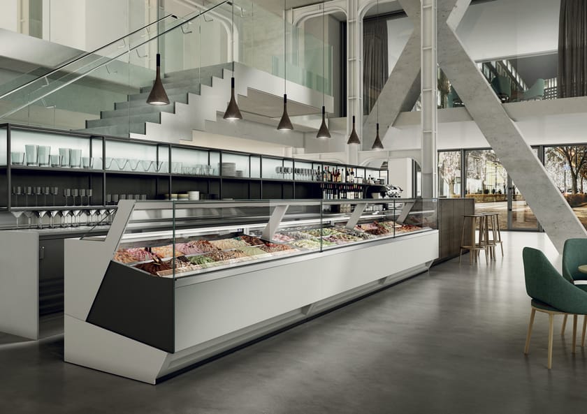 DIVA | Ice cream Refrigerated display cabinet Counter ice cream ...