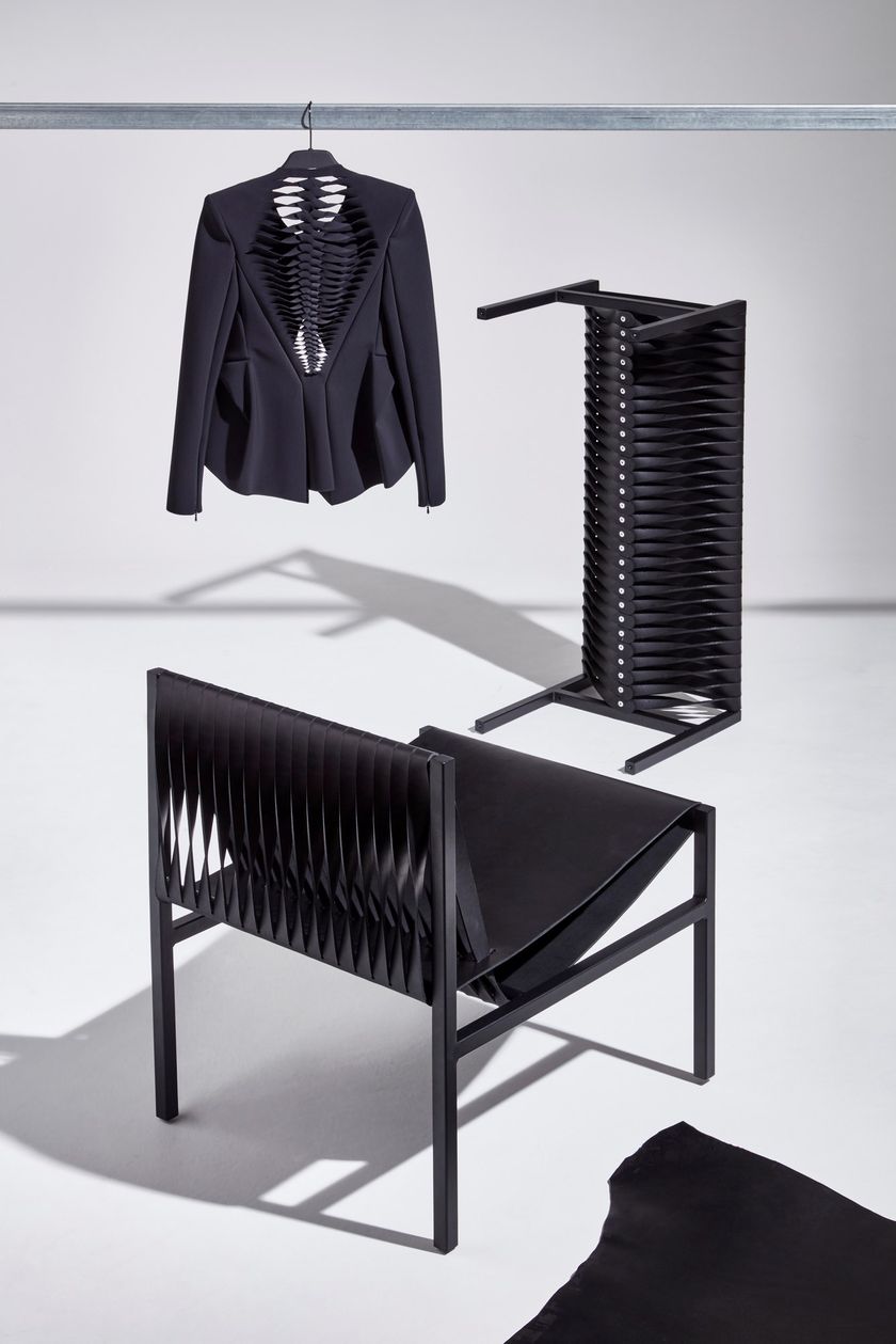 DL Tanned leather bench By DesignByThem | design Sarah Gibson, Nicholas ...