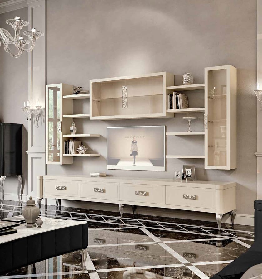 DOLOMITE | Vertical wall cabinet Aura Collection By Valderamobili