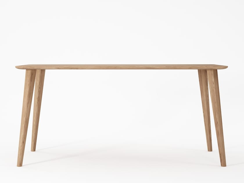 DOMANI Rectangular solid wood dining table By KARPENTER | design Hugues ...