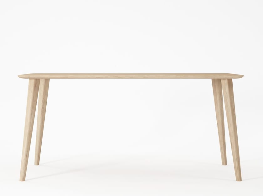 DOMANI Rectangular solid wood dining table By KARPENTER | design Hugues ...