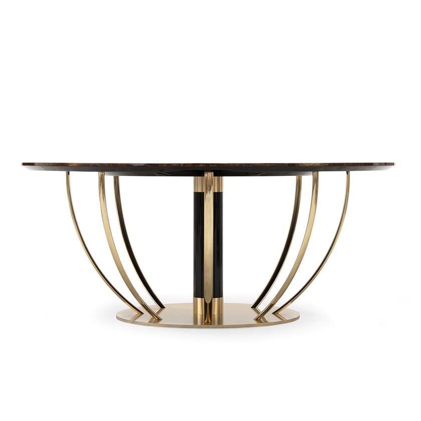 DOME Round dining table with Lazy Susan By Formitalia