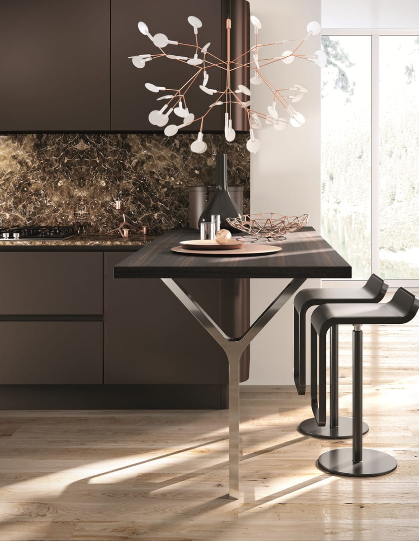 DOMINA | Linear kitchen By Aster Cucine S.p.A. design Lorenzo Granocchia