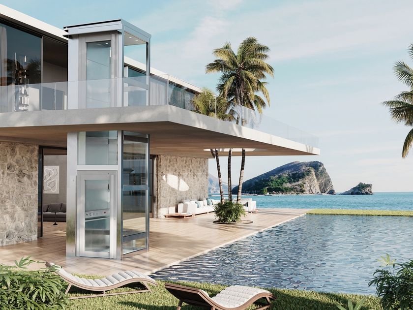 DOMOFLEX 2 OUTDOOR Electric outdoor house lift By AREALIFT