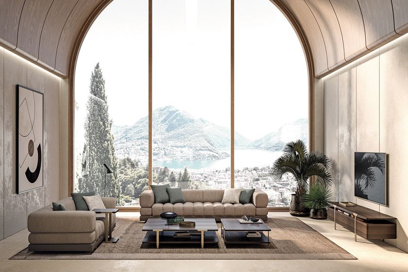 DOMUS 3 seater fabric sofa By Turri | design Matteo Nunziati