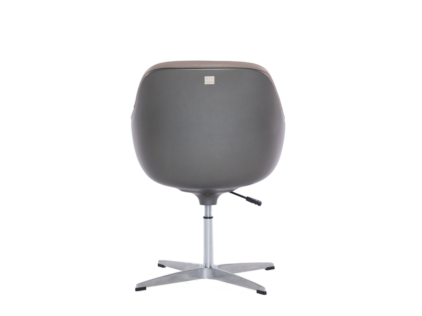 DONIELLE Height-adjustable leather chair with 4-spoke base By Able