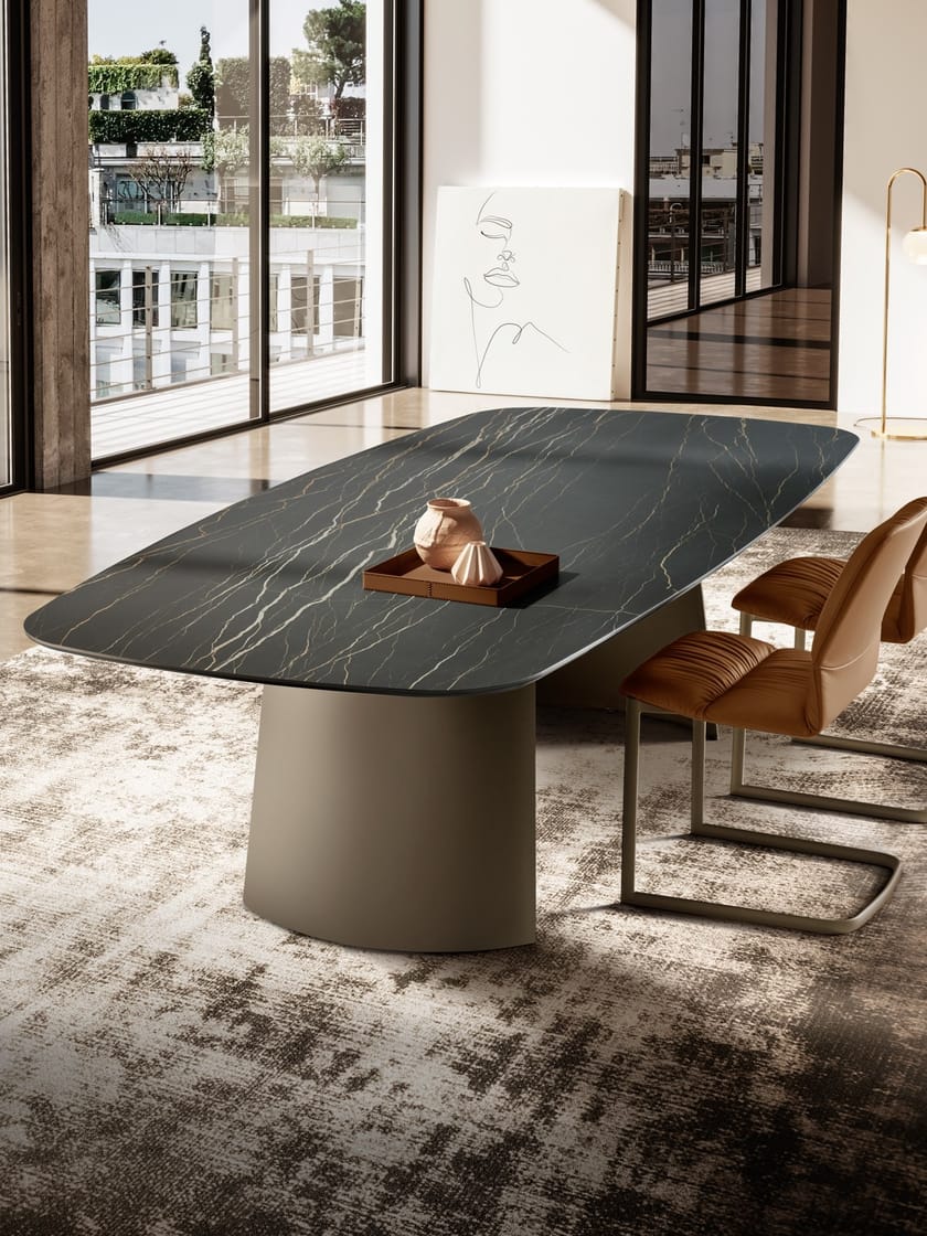 DORIAN Rectangular ceramic table By EFORMA | design Moom