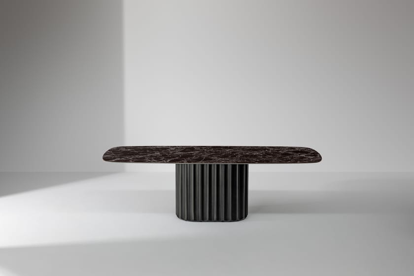 DORIAN TABLE Barrel-shaped dining table By Bonaldo | design Spazioameno