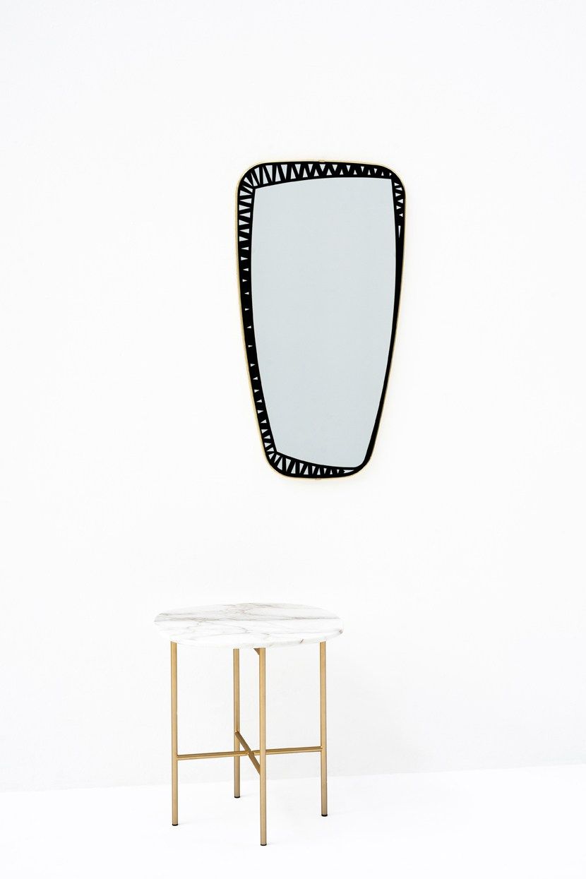 Wall-mounted framed mirror DORIAN By Tacchini Edizioni
