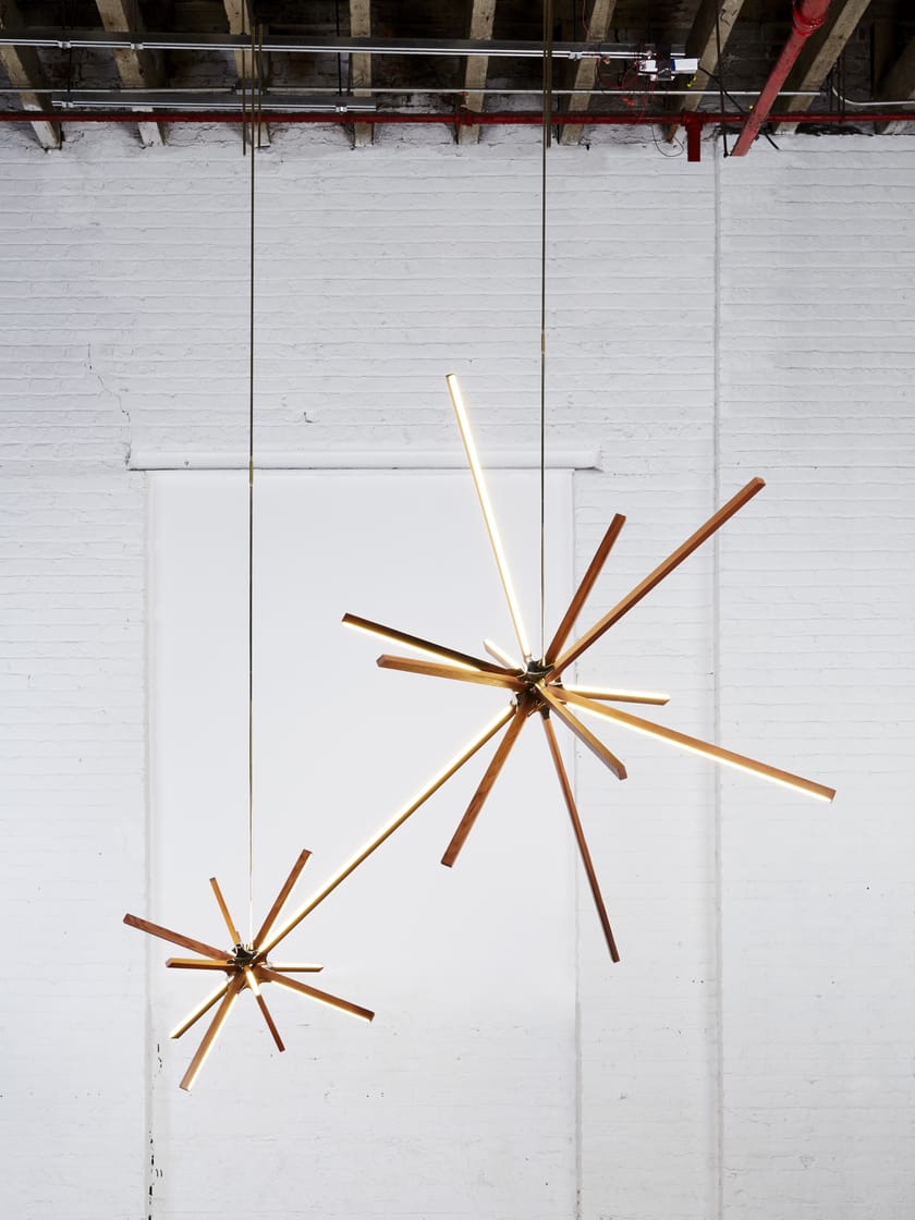 LED wooden pendant lamp DOUBLE BOOM Boom Collection By Stickbulb design ...