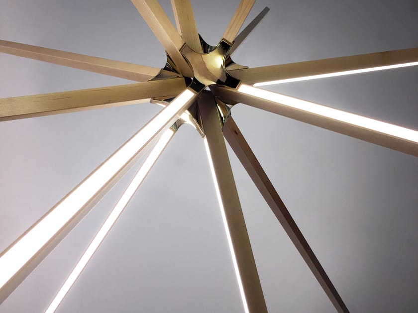 LED wooden pendant lamp DOUBLE BOOM Boom Collection By Stickbulb design ...