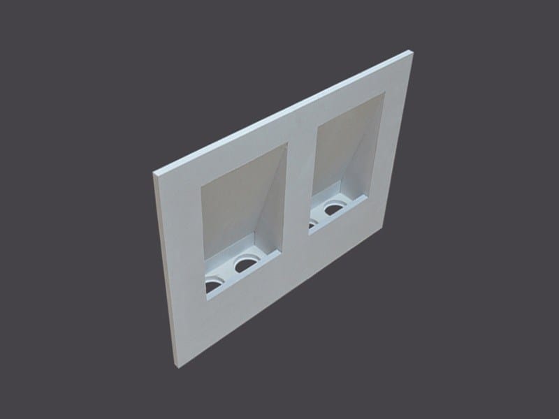 Wall light fixtures in Plasterboard DOUBLE RECESSED WALL LIGHT FIXTURES ...