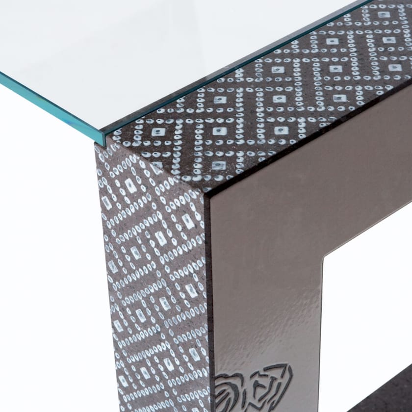 Lava stone table DOUBLE FACE By Made a Mano design Ilenia Indaco