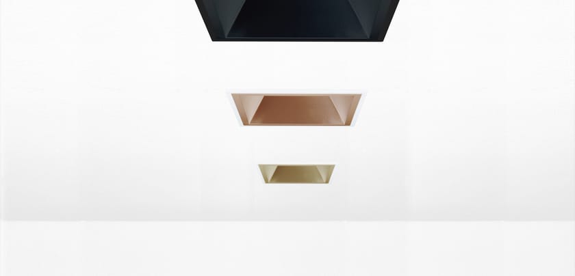 DRAC SQUARE L Faretto a LED quadrato in alluminio By Nexia