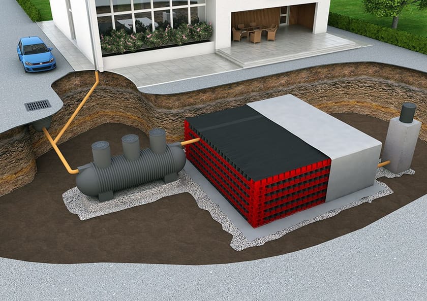 Elemento e canale di drenaggio DRAINPANEL - Geoplast