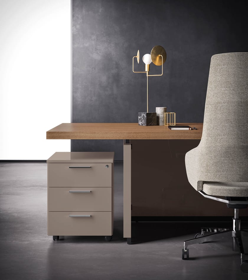 Metal office drawer unit with castors with lock DRAWERS By Sinetica