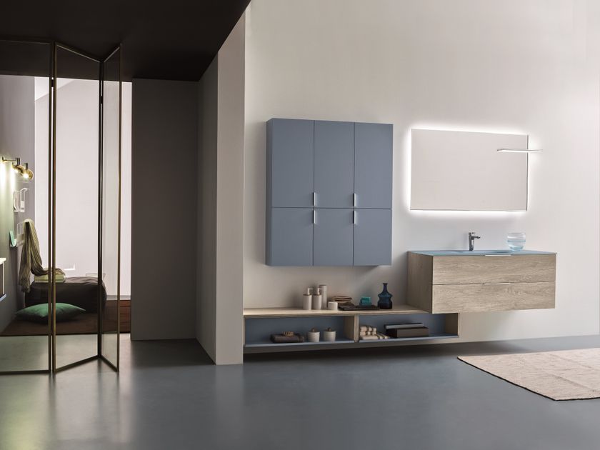 DRESS | Vanity unit with cabinets Dress Collection By ARBLU