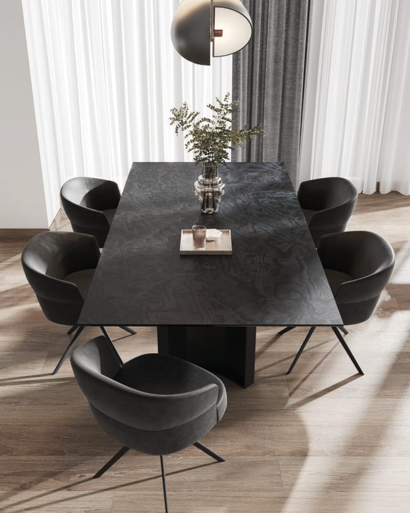 PARKER Rectangular ceramic dining table By DRESSY | design Sergio Rochas