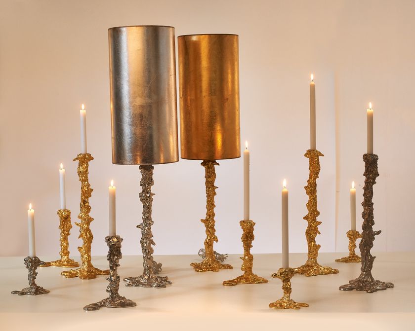 Aluminium candle holder DRIP By Pols Potten design Pascal Smelik