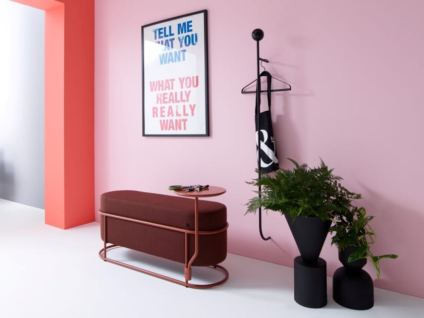 DROP Upholstered fabric bench By COR | design Pauline Deltour