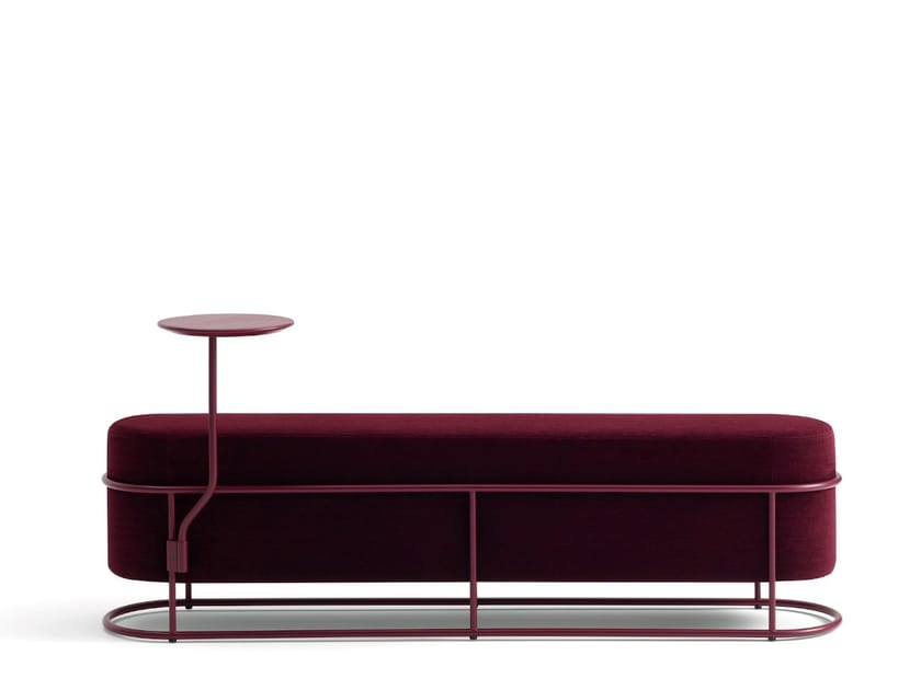 DROP Upholstered fabric bench By COR | design Pauline Deltour