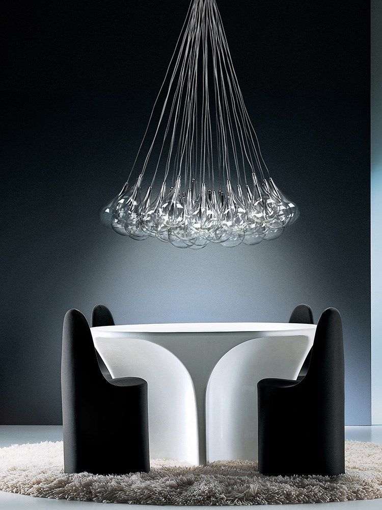 DROP LED LED glass pendant lamp By Alma light | design Cristian Cubiña