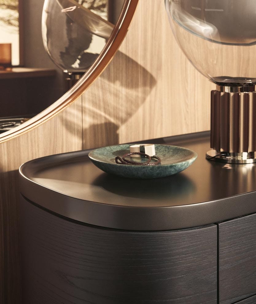 Round framed mirror DROP By Poliform