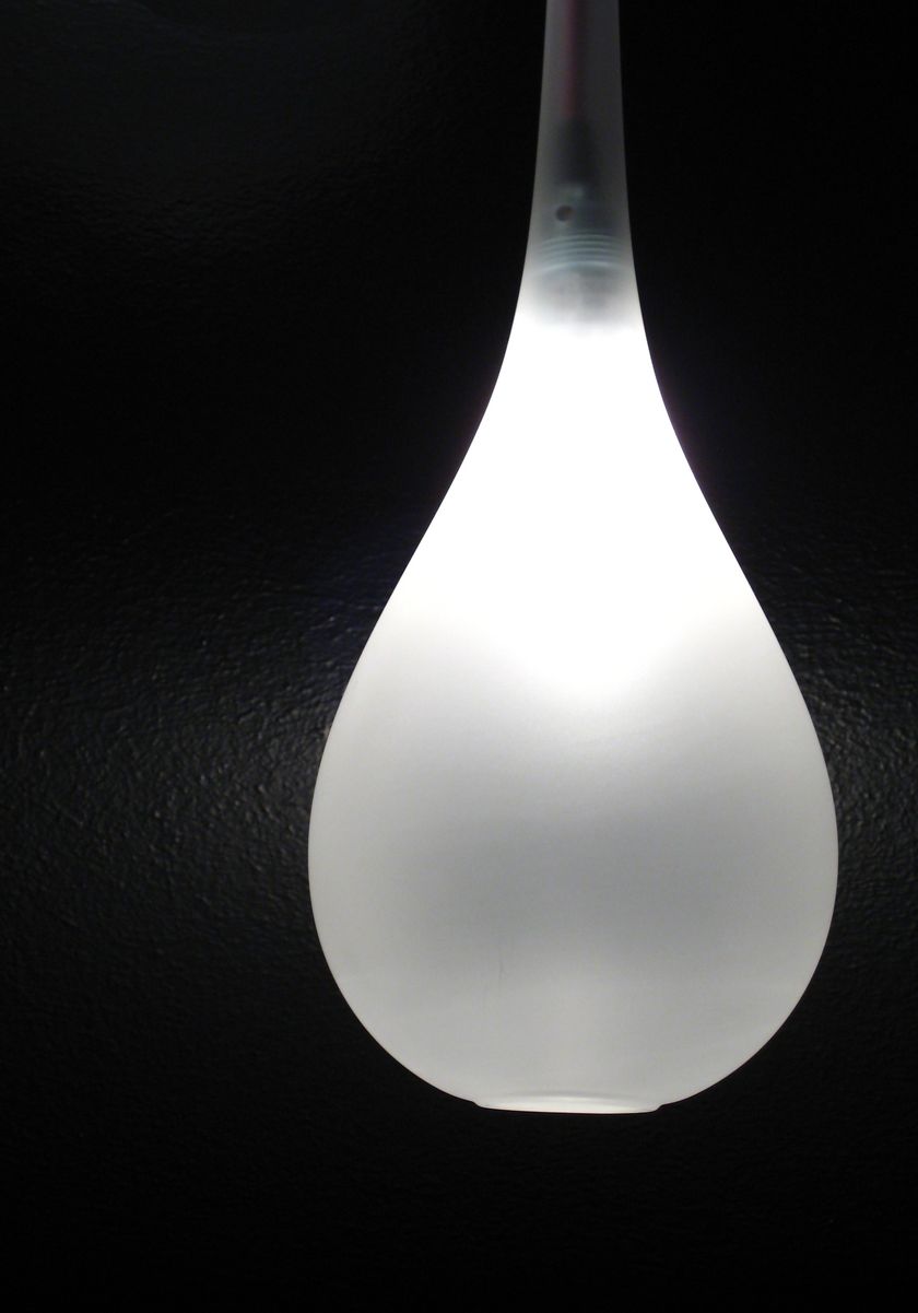 Blown glass pendant lamp DROP By melogranoblu