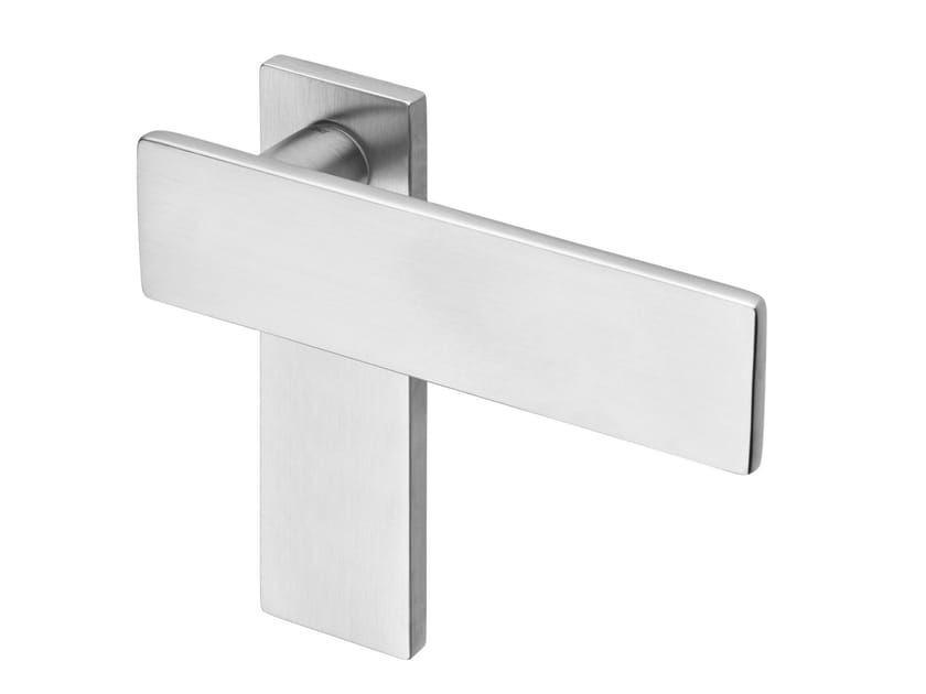 Brass door handle DUE Due Collection By Dnd design Stefano Boeri Architetti