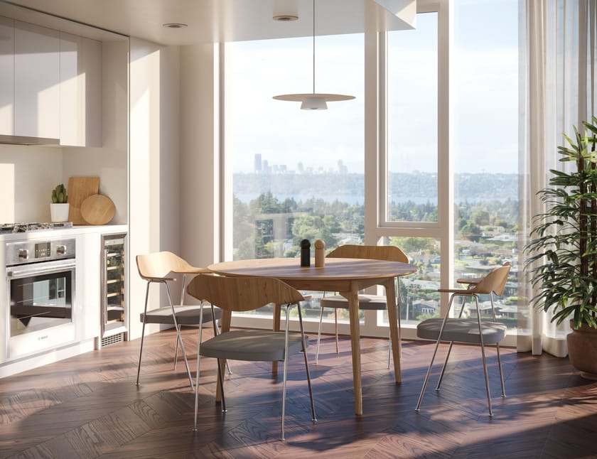 DULWICH Extending round oak table By Case | design Matthew Hilton