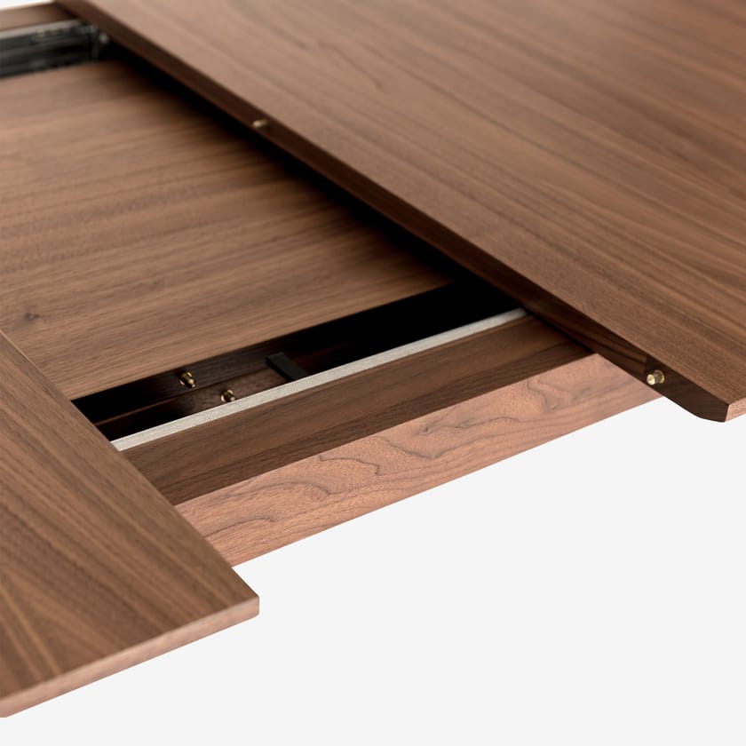 DULWICH Extending rectangular walnut table By Case | design Matthew Hilton