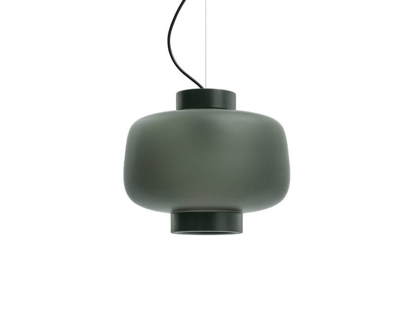 Blown glass pendant lamp DUSK By Hem design Sylvain Willenz