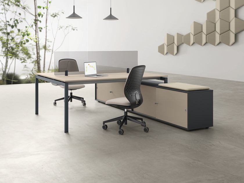 DV802 Sectional melamine and metal office workstation By DVO | design ...