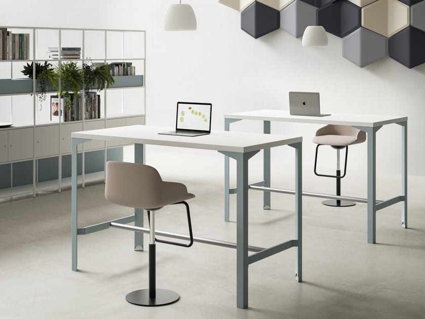 ENNA Plate and melamine high table By DVO | design Antonio Morello