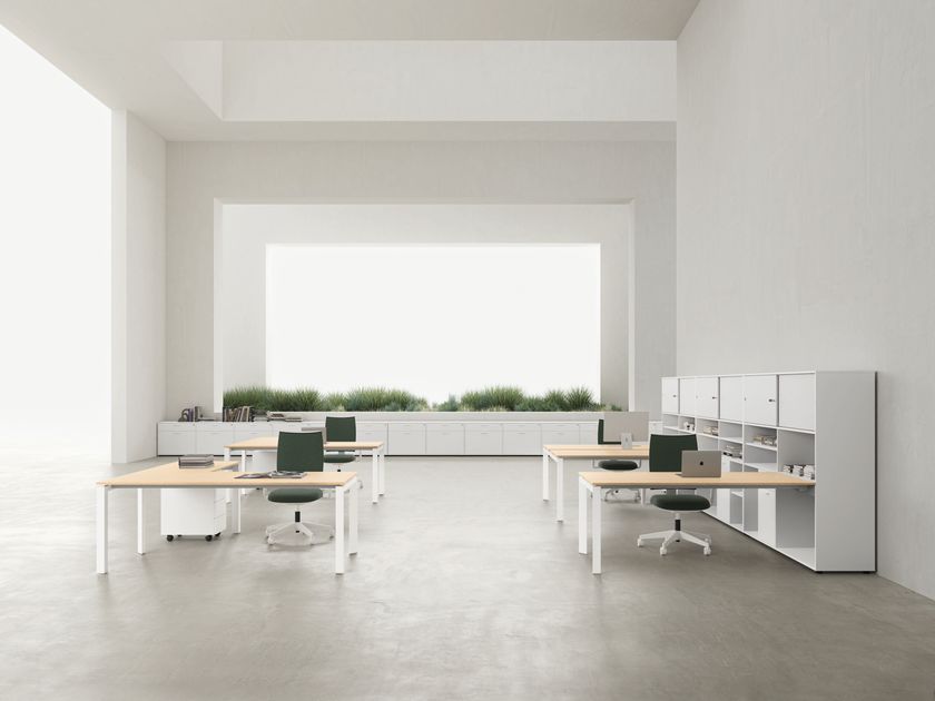 ENTITY Estación de trabajo modular en melamina y metal By DVO | design ...