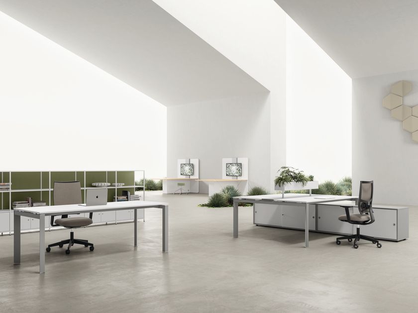 ENTITY Sectional metal and melamine office workstation By DVO | design ...