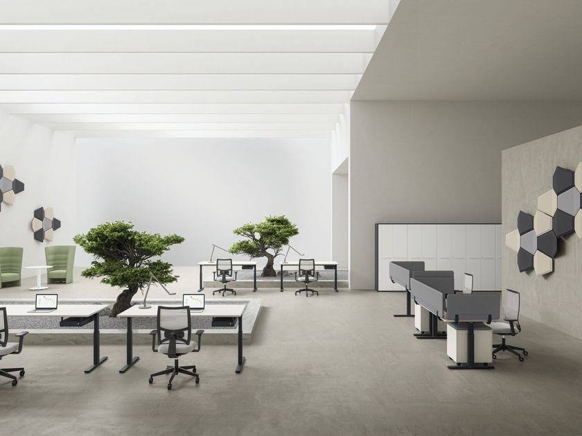 NOBU Sectional melamine and metal office workstation By DVO | design ...