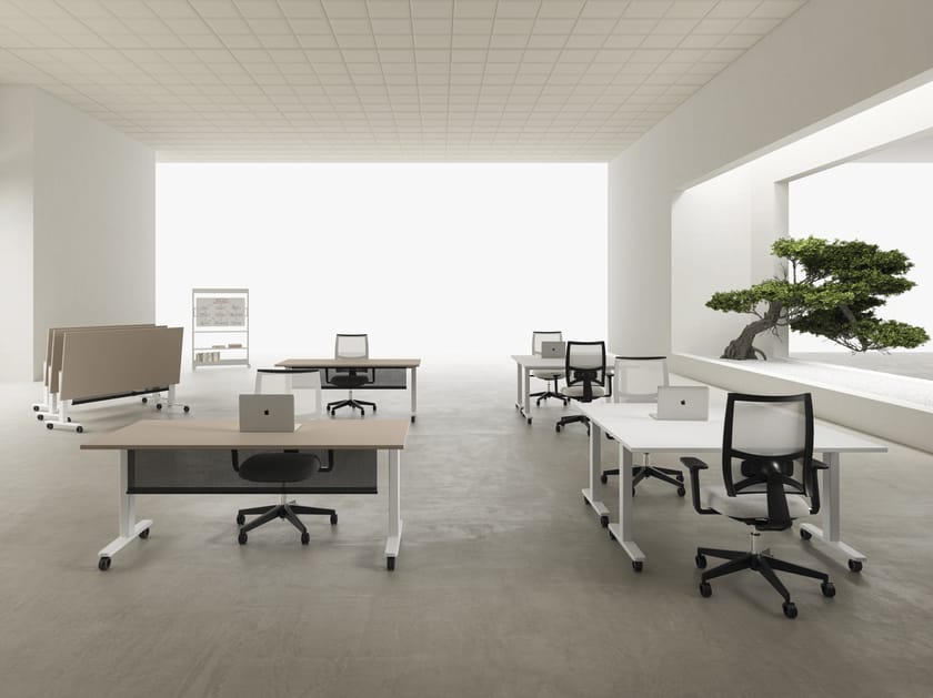 NOBU Sectional melamine and metal office desk By DVO | design ...