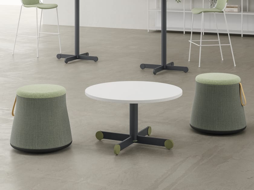 OSLO Round melamine side table By DVO | design Antonio Morello