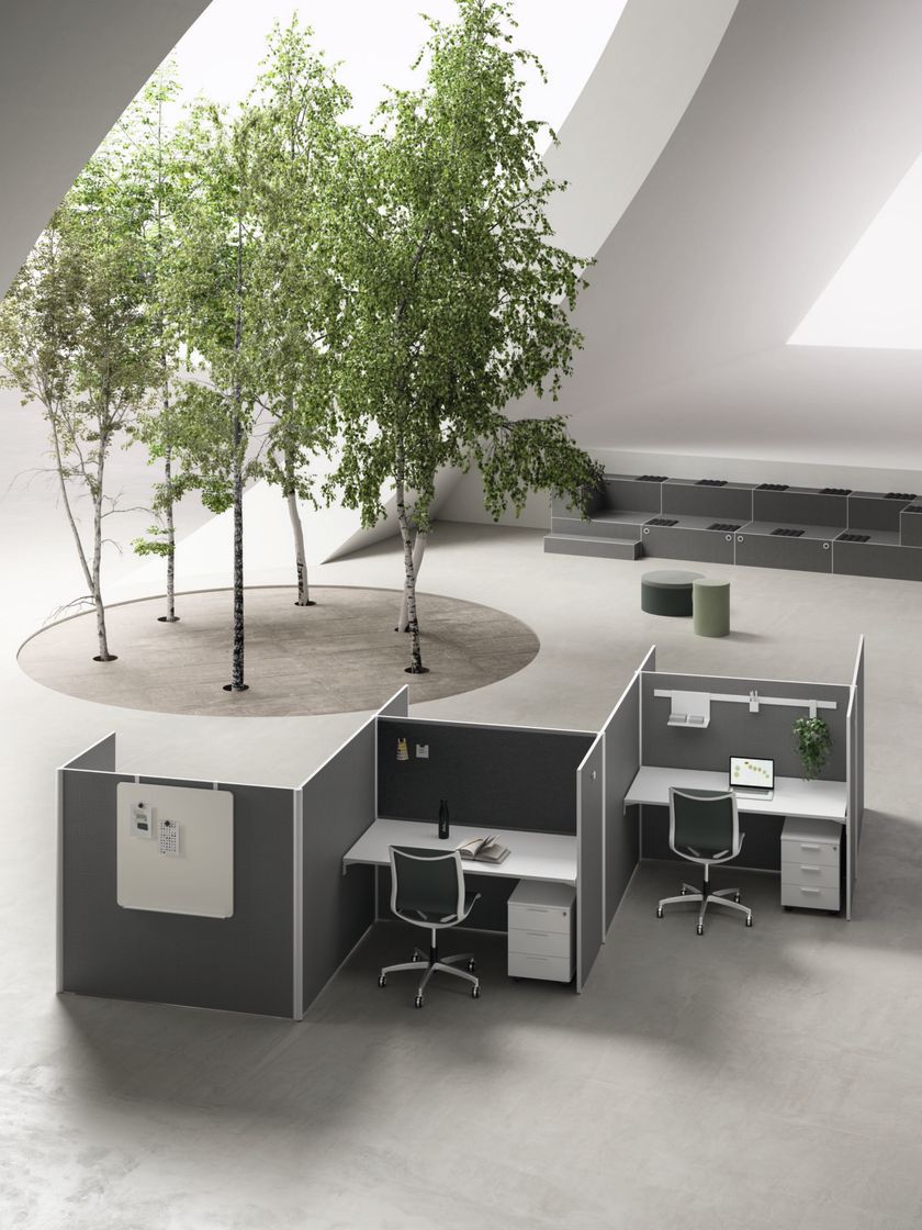 SHELL Acoustic felt office partition By DVO