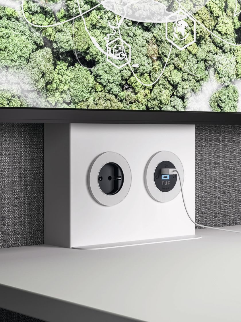 SHELL Acoustic felt office partition By DVO